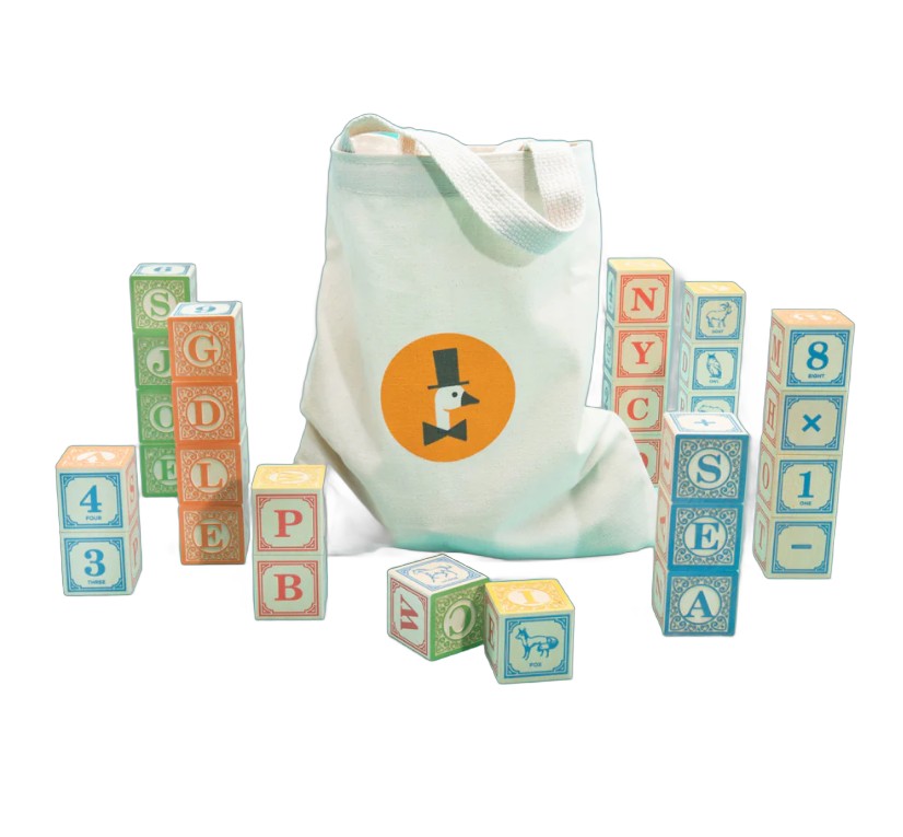 Classic ABC Blocks with Canvas Bag - Laurel Ridge Antiques & Christmas ...
